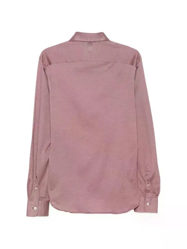 Canali Mélange-effect Button-down Shirt