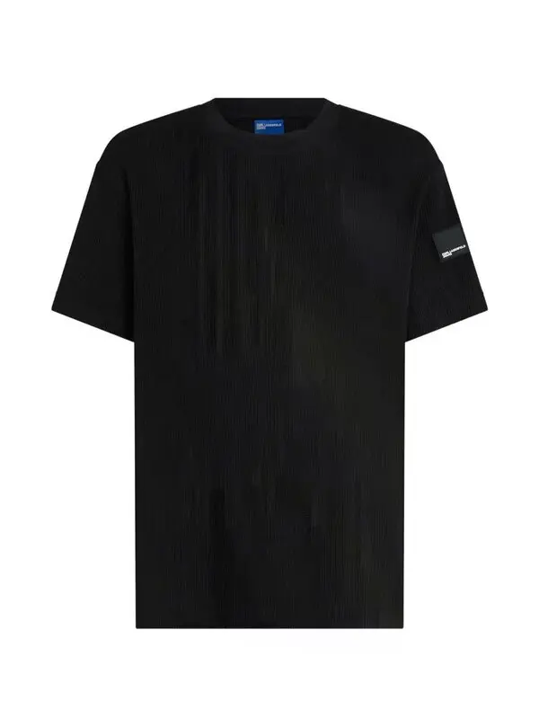 Karl Lagerfeld Waffle Box Logo T-shirt - Black