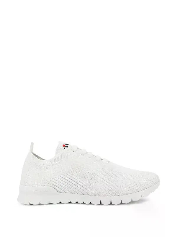 Kiton Knit Lace-up Sneakers - White