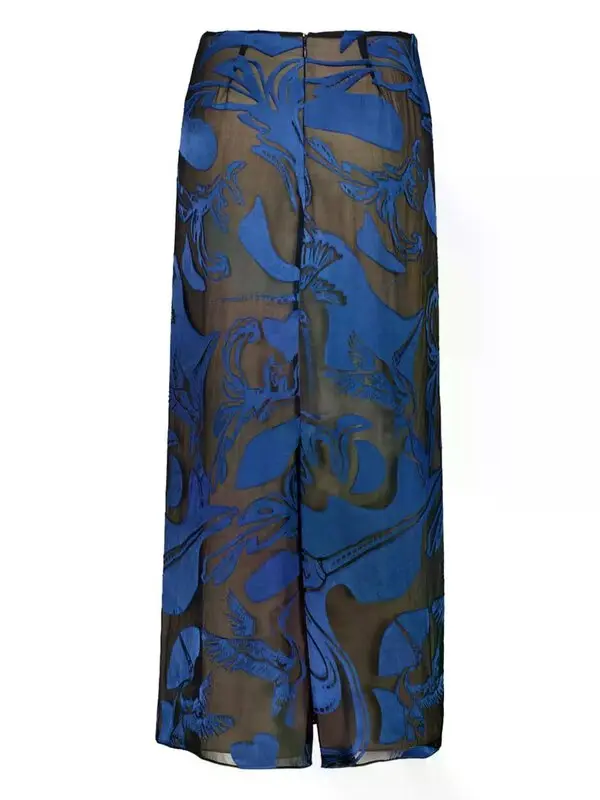 PAULA Devoré Skirt - Grey