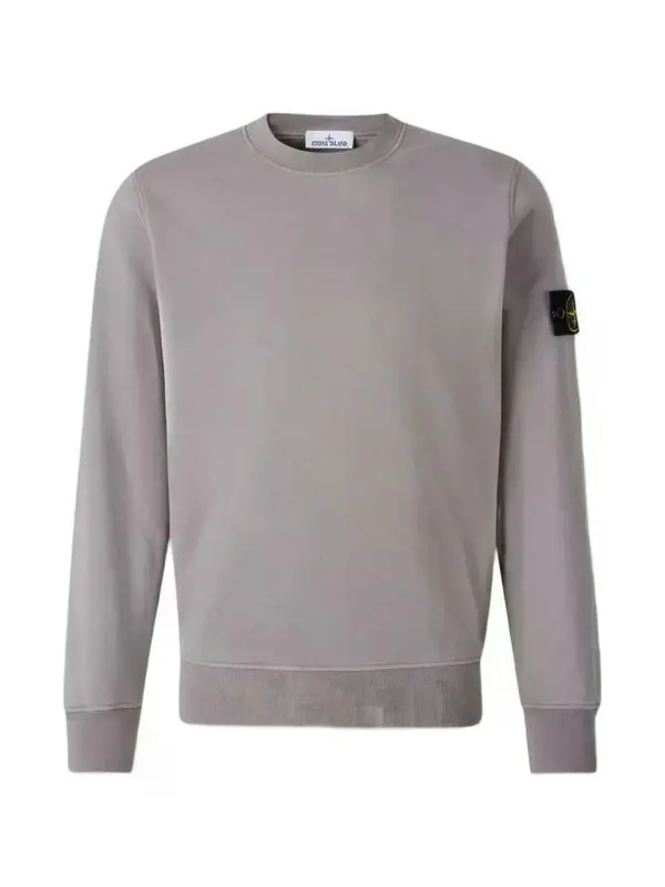 Stone Island 6100060 Organic Cotton Fleece Sweatshirt - Grey