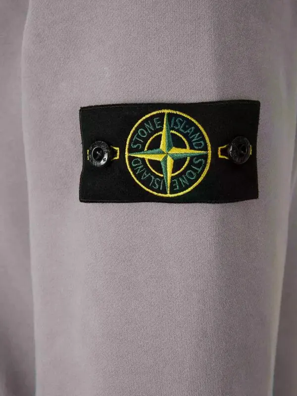 Stone Island 6100060 Organic Cotton Fleece Sweatshirt - Grey