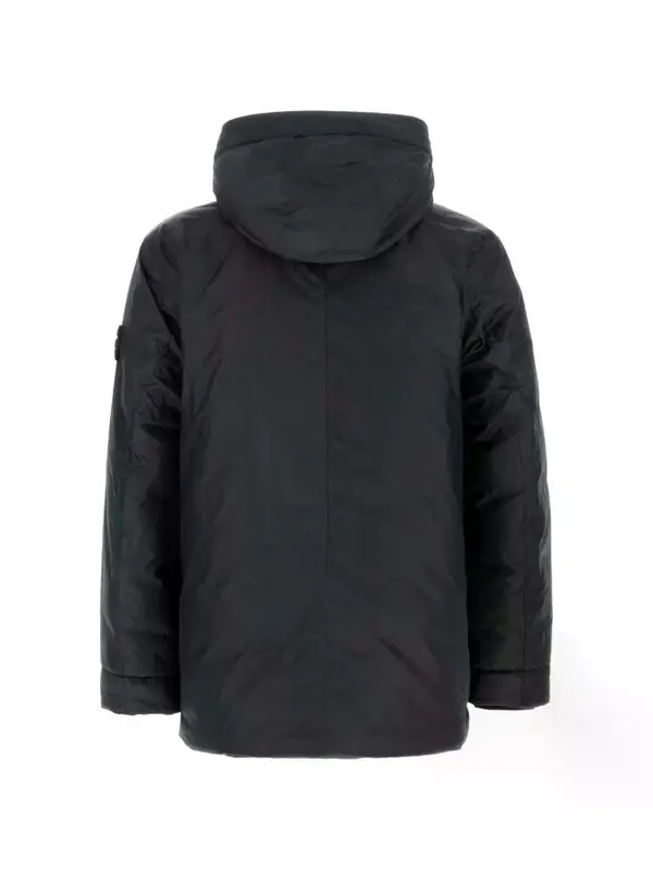 Stone Island Hooded Logo-patch Jacket