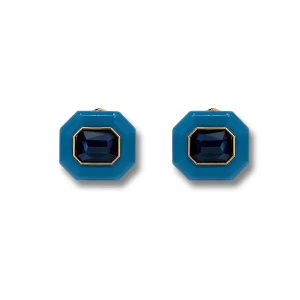 MICHAEL NASH JEWELRY Lena Octagon Earrings - Blue