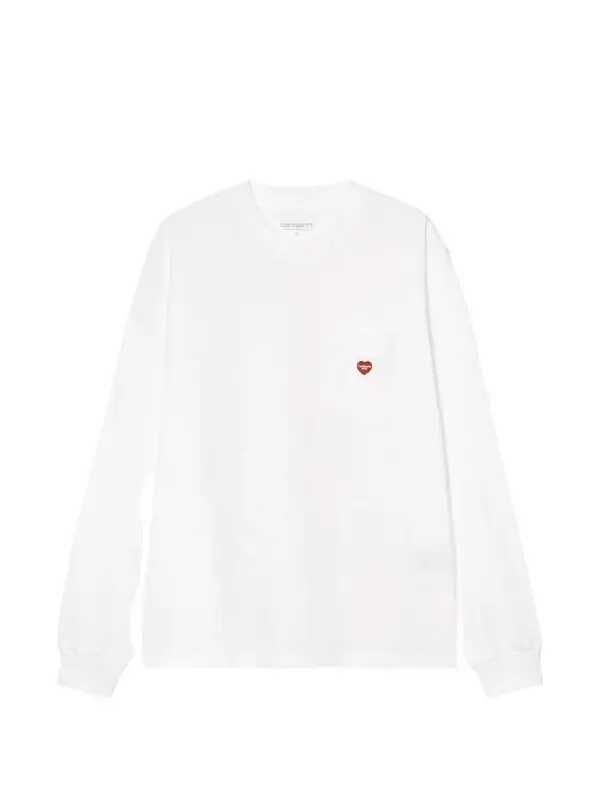 Carhartt Work In Progress Long Sleeve Small Heart Pocket T-shirt