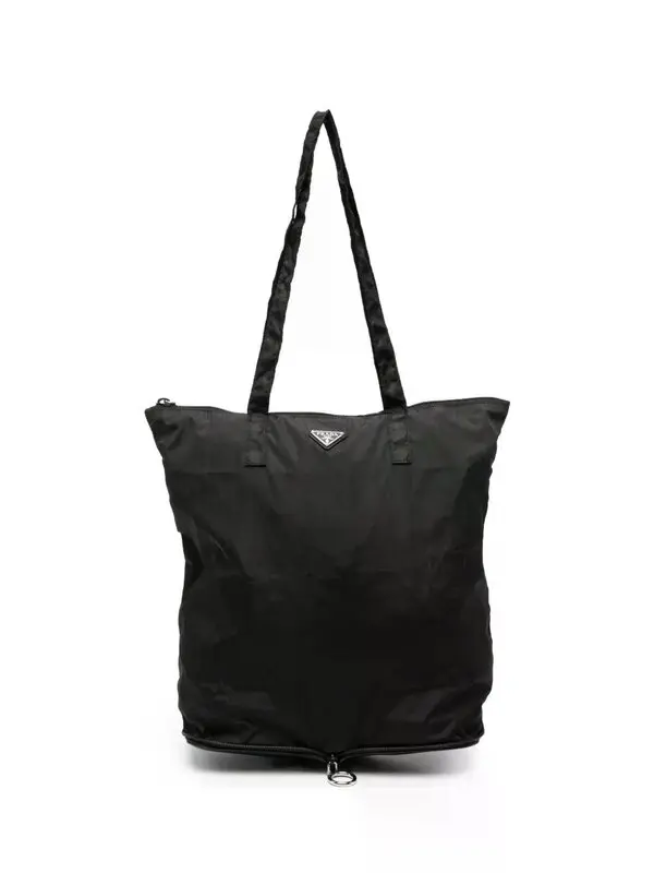 Prada Logo-plaque Tote Bag