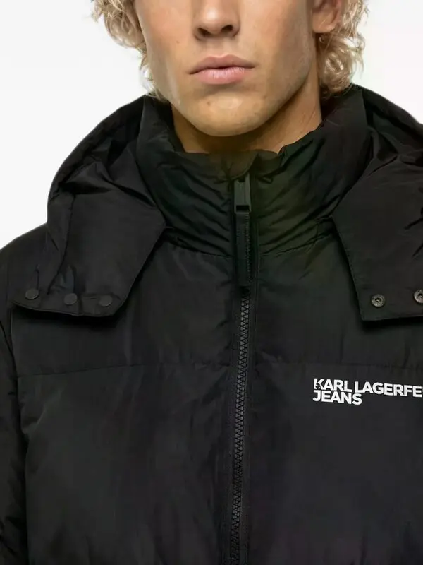 Karl Lagerfeld Logo-print Hooded Puffer Padded Jacket
