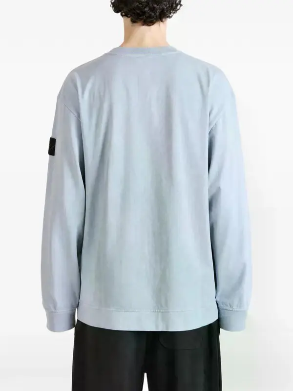 Stone Island Heavy Organic Cotton Jersey Sweatshirt - Blue