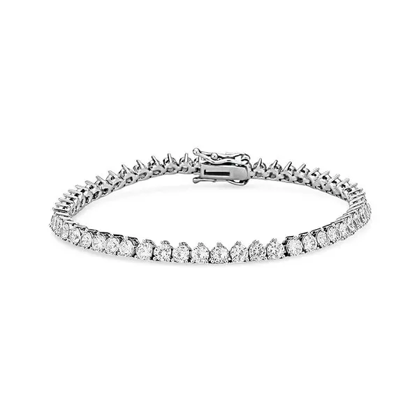 SHYMI Yellow Filled Tennis Bracelet With Cubic Zirconia - Silver