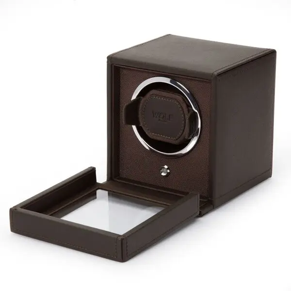 Wolf Cub Single Watch Winder - Brown