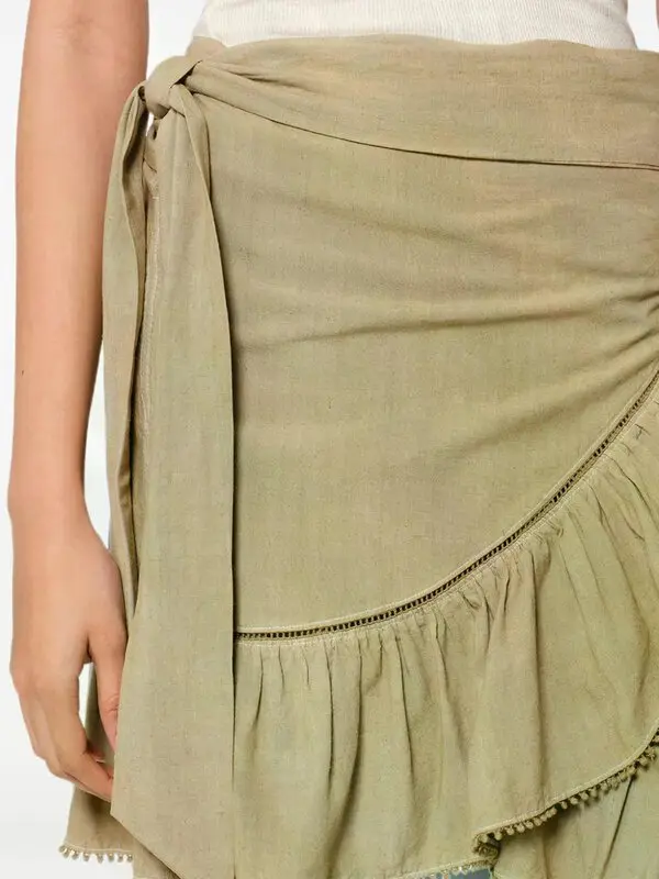MARANT ETOILE Mempster Ruffled Wrap Mini Skirt