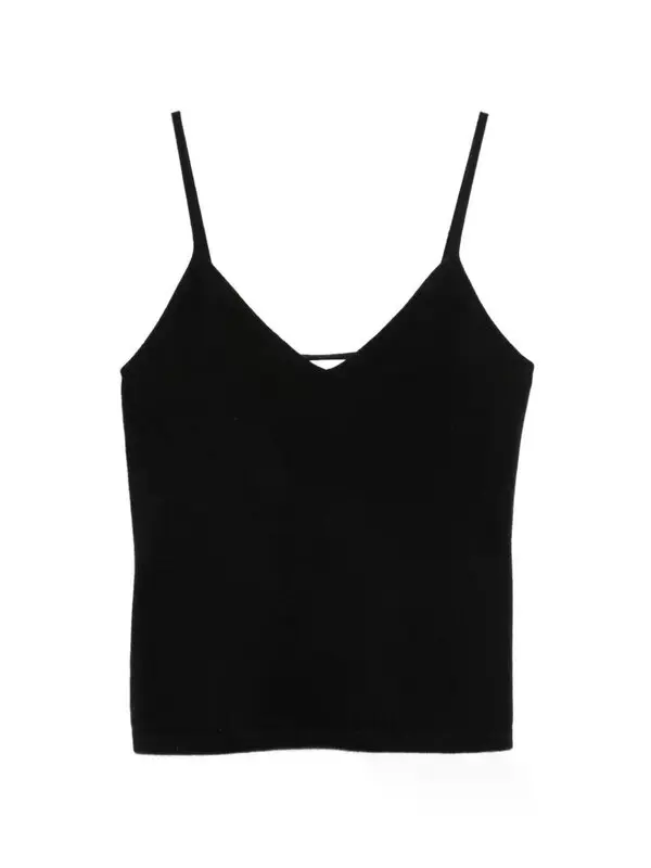 Eric Bompard Cashmere V-neck Spaghetti-strap Tank Top