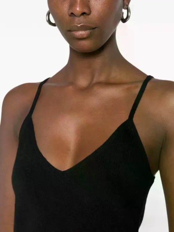 Eric Bompard Cashmere V-neck Spaghetti-strap Tank Top