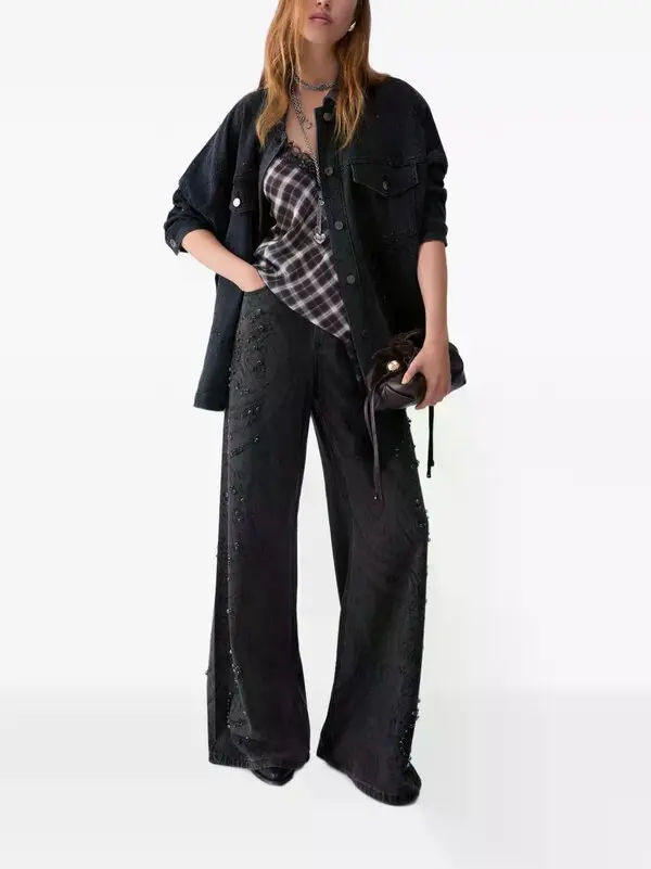 Liu Jo Flared Jeans With Gemstone Embellishments