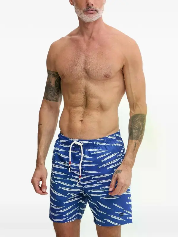 NAPAPIJRI Elior Fish-print Drawstring Swim Shorts