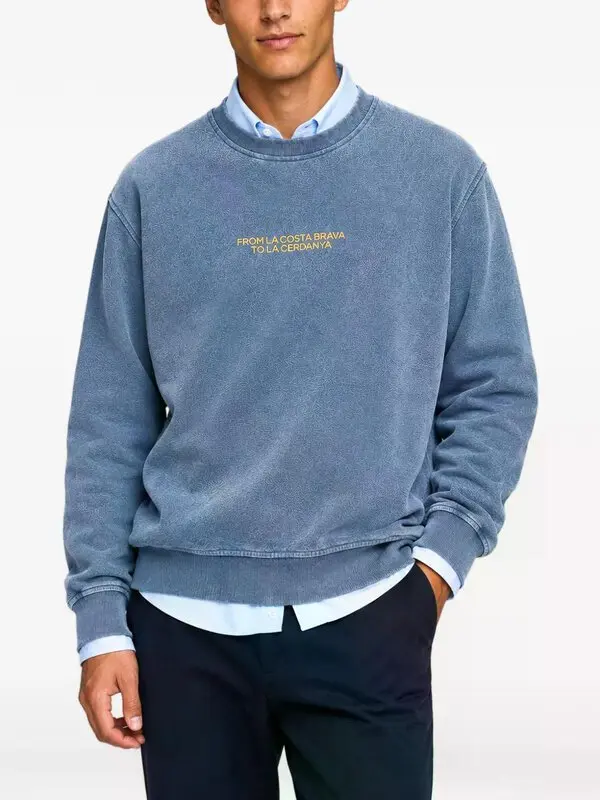 LES HÉRITIERS Embroidered Crewneck Sweatshirt