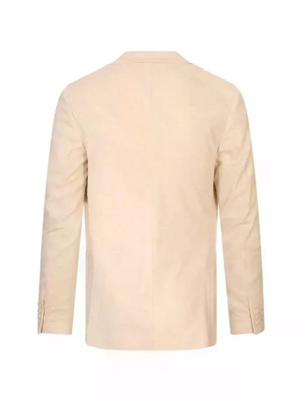 Canali Mélange-effect Single-breasted Blazer