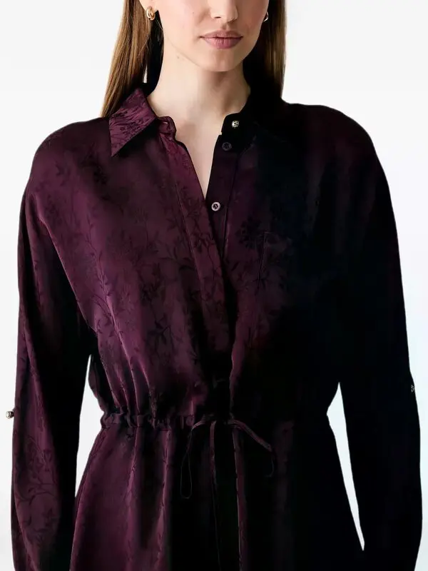 Liu Jo Floral Jacquard Midi Dress