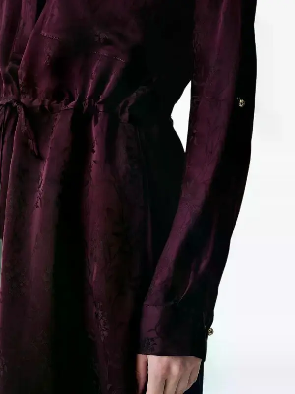 Liu Jo Floral Jacquard Midi Dress