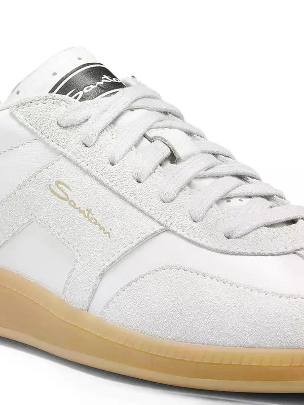 Santoni Dbs Oly Leather Sneakers