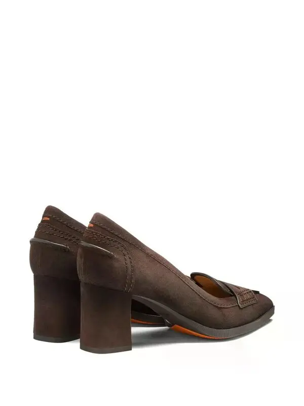 Santoni Penny-slot Pointed-toe Pumps
