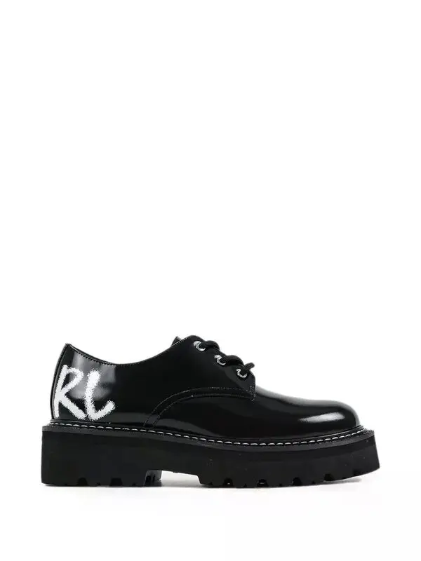 Karl Lagerfeld Logo-print Chunky-sole Shoes - Black