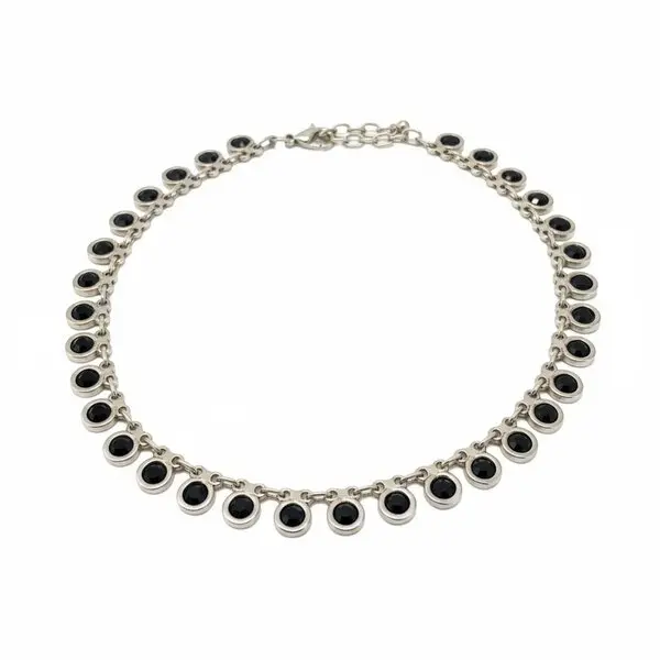 BY VIRGO Blue / Silver Noctra Necklace - Blue/silver