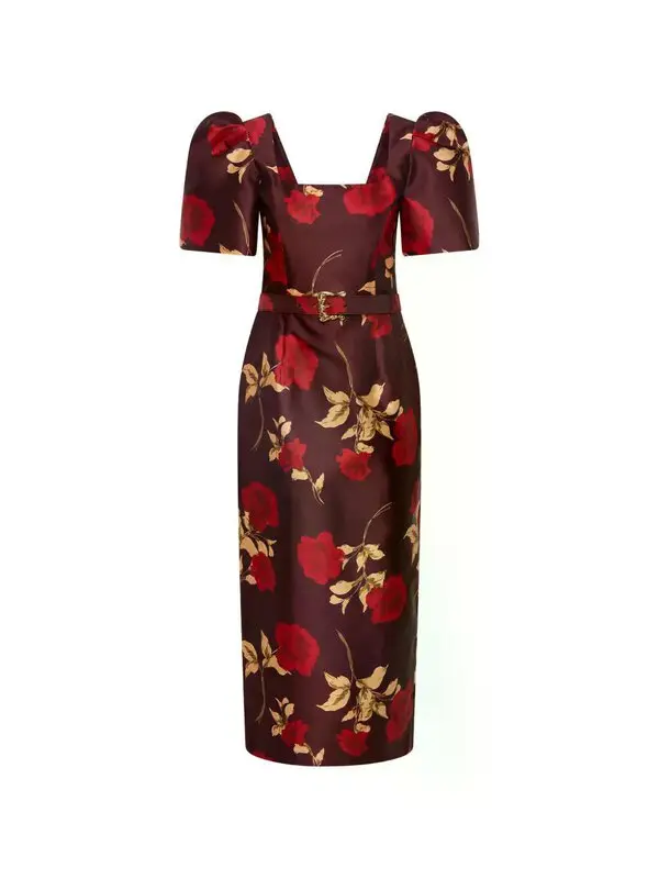 Rebecca Vallance Melora Short Sleeve Midi Dress