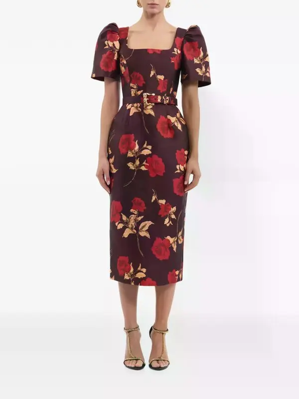 Rebecca Vallance Melora Short Sleeve Midi Dress