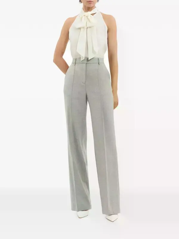 Rebecca Vallance Marietta Silk Halterneck Bow Detail Top