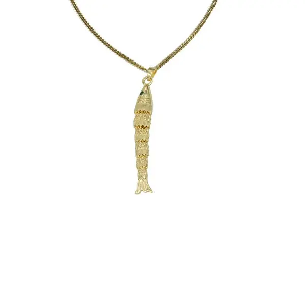 Rachel Nathan Gold / Green The Catch Necklace