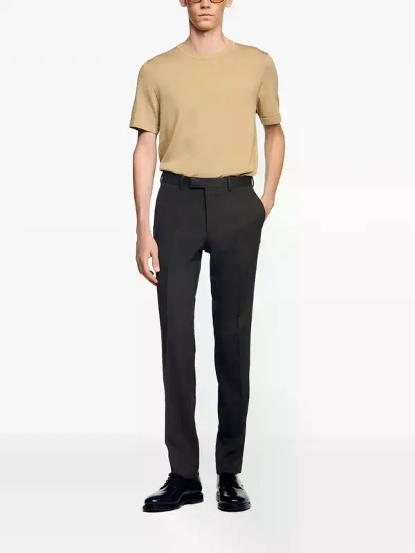 Sandro Slim-fit Tailored Trousers - Brown