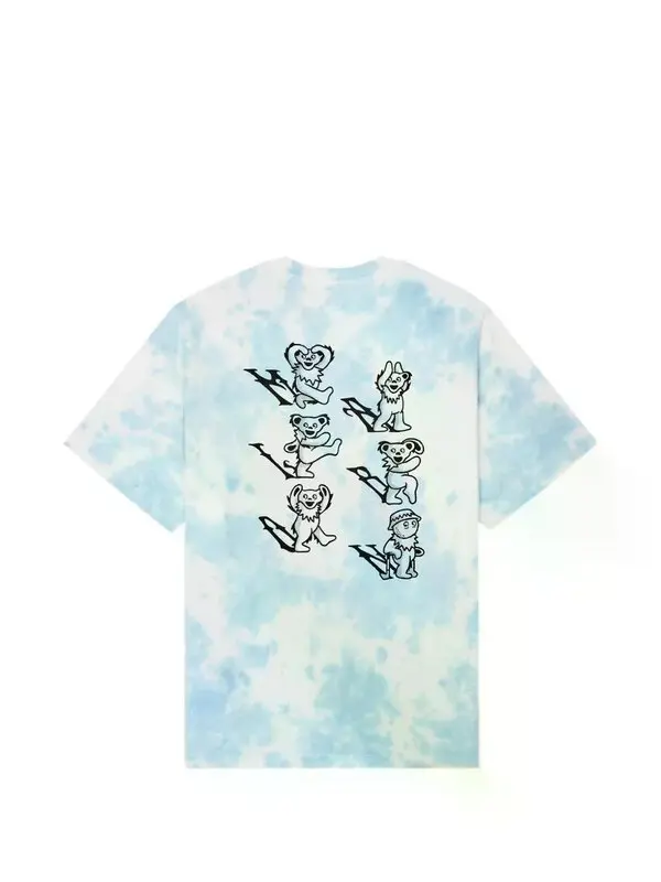 MALBON Tie-dye Graphic-print T-shirt