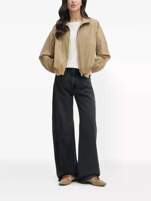 SAVE THE DUCK Wyla Zip-up Bomber Jacket - Brown