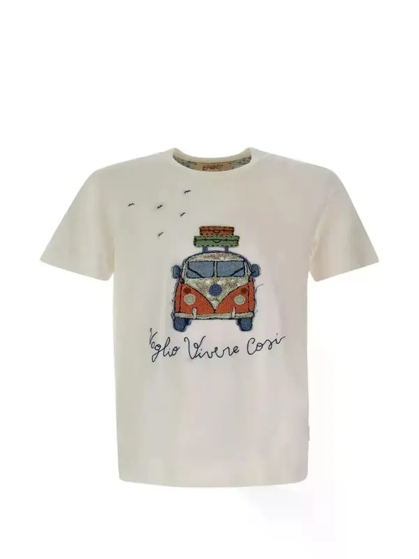 BOB Join Embroidered Appliqué T-shirt
