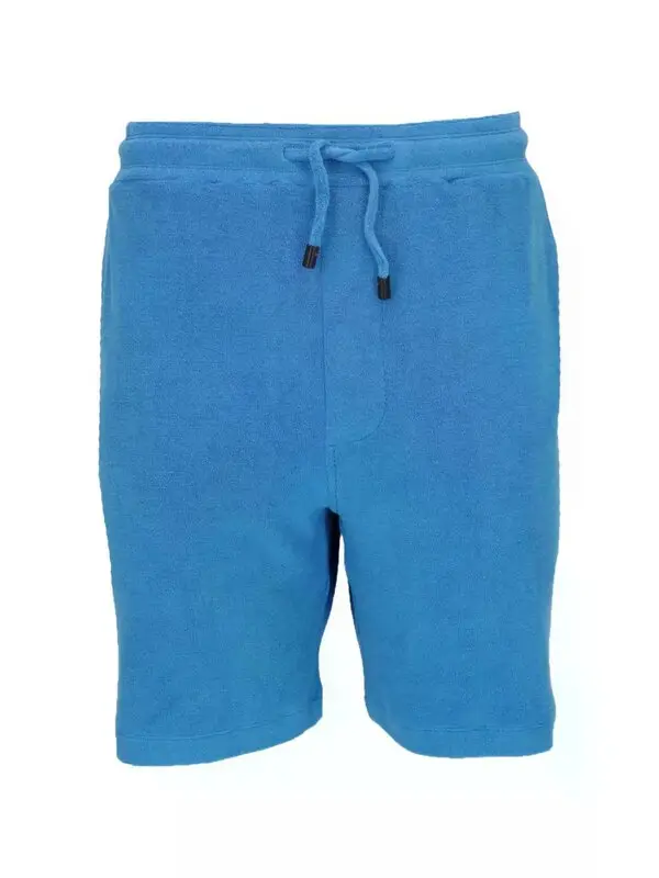 Isaia Drawstring Terry-cloth Shorts