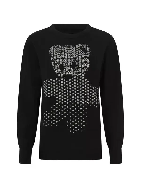 Philipp Plein Teddy Crystal-embellished Sweater - Black