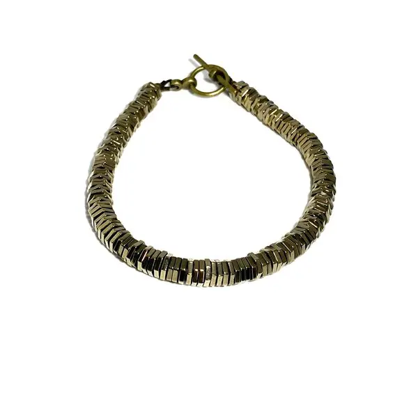 Rachel Nathan Neutrals Luxe: Disco Pyrite Bracelet