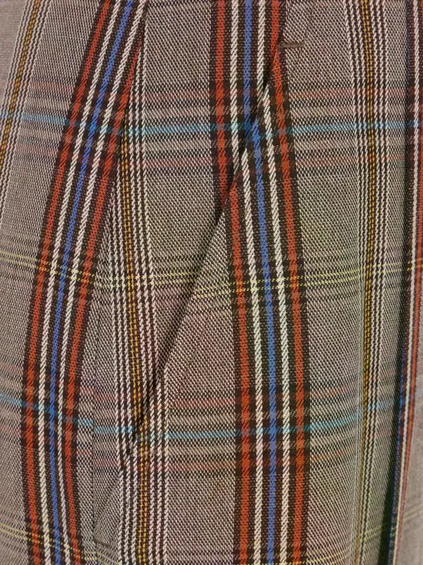 VIVIENNE WESTWOOD Checked Wide-leg Trousers