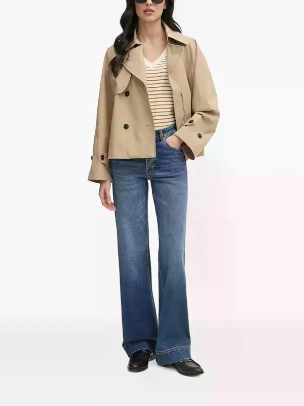 SAVE THE DUCK Double-breasted Cropped Jacket