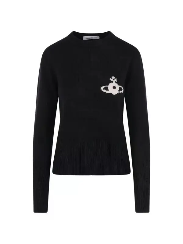 VIVIENNE WESTWOOD Orb-intarsia Wool Sweater