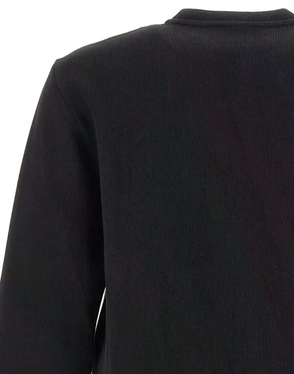 EA7 Logo-patch Ribbed Sweatshirt