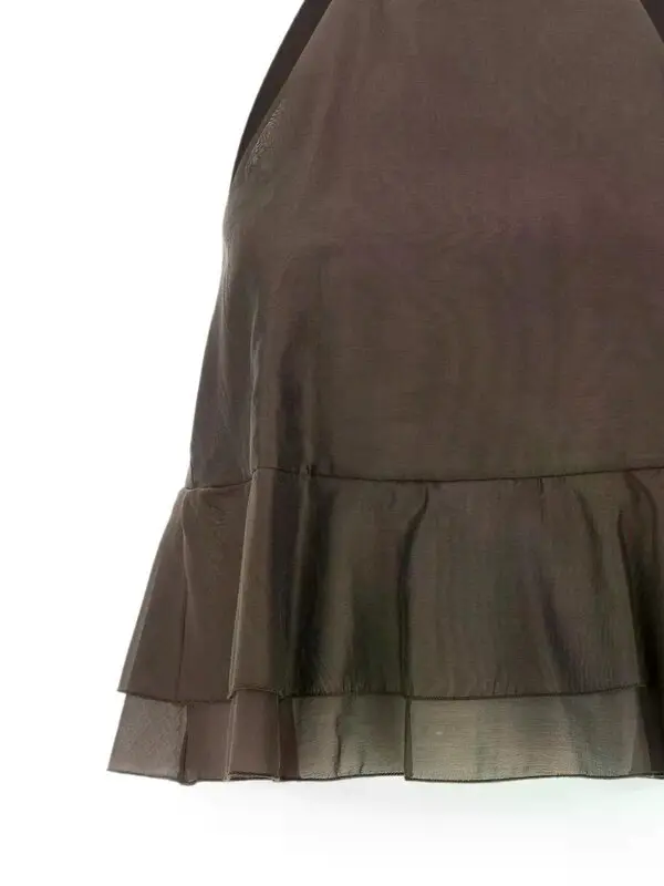 KAOS Ruffled Tie-fastening Top