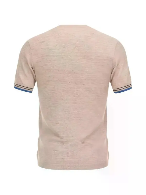 Isaia Short-sleeve Button-front T-shirt
