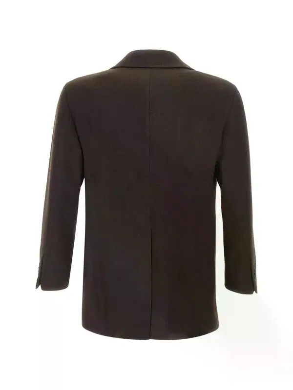Tagliatore Double-breasted Logo-pin Coat