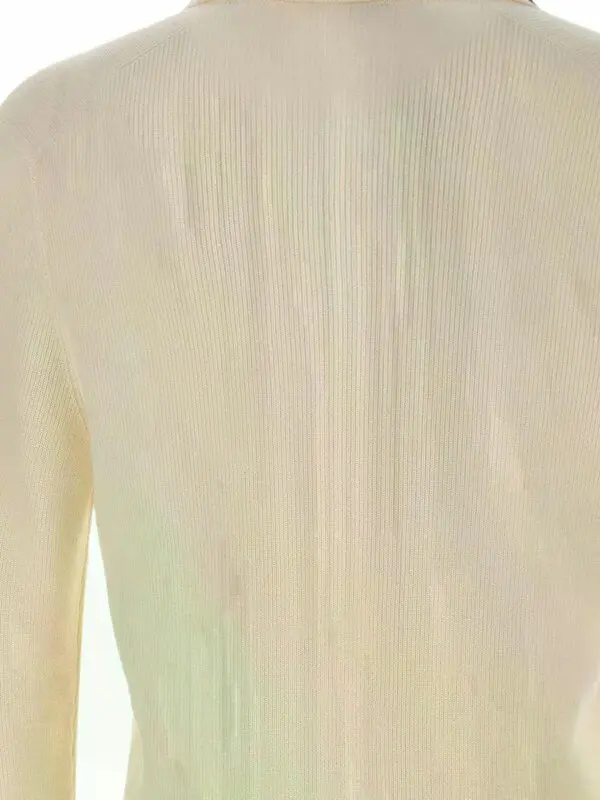 GRAN SASSO Ribbed-knit Virgin Wool Polo-collar Sweater