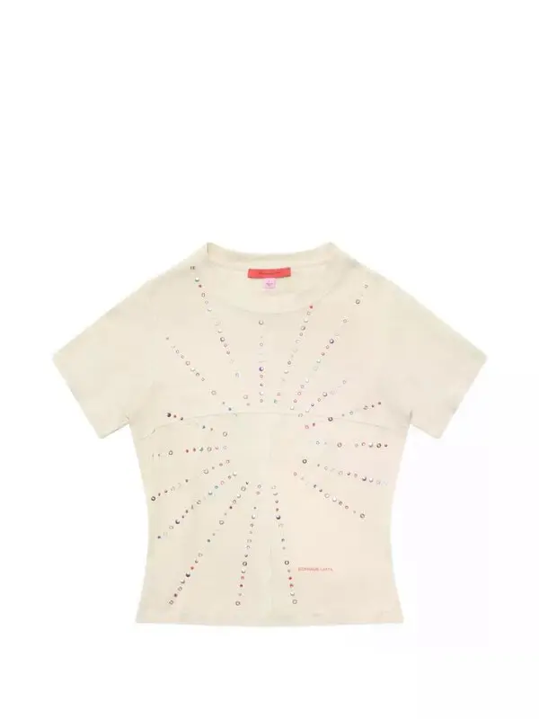 Eckhaus Latta Lapped Baby T-shirt - Neutrals