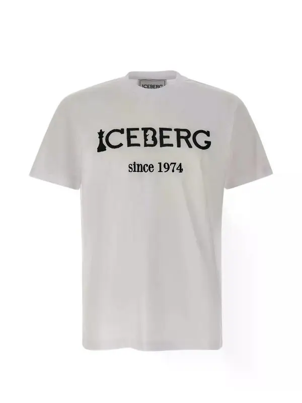 Iceberg Logo-embroidered Cotton T-shirt