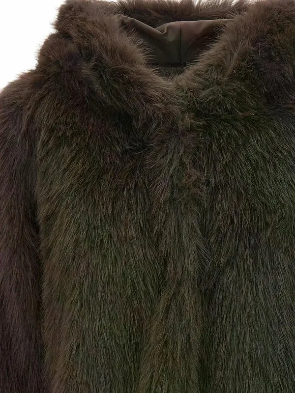 KAOS Faux-fur Hooded Coat