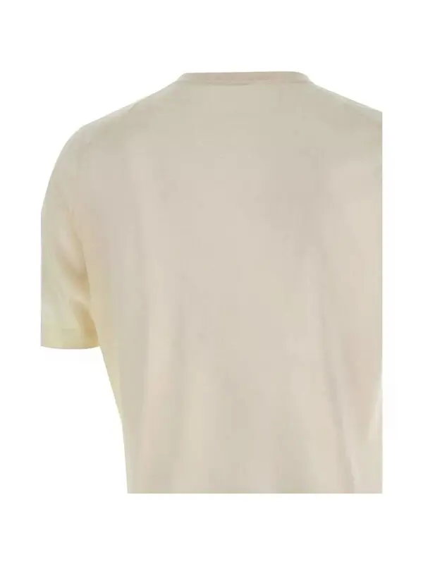 FILIPPO DE LAURENTIIS Crew-neck Knitted T-shirt - White